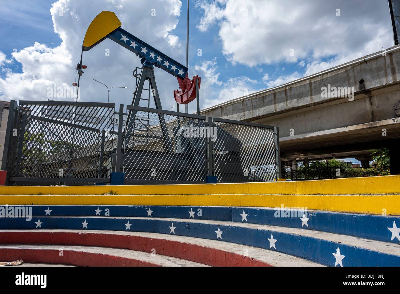 Oil swing as a tribute to oil extraction in Venezuela, which began ...