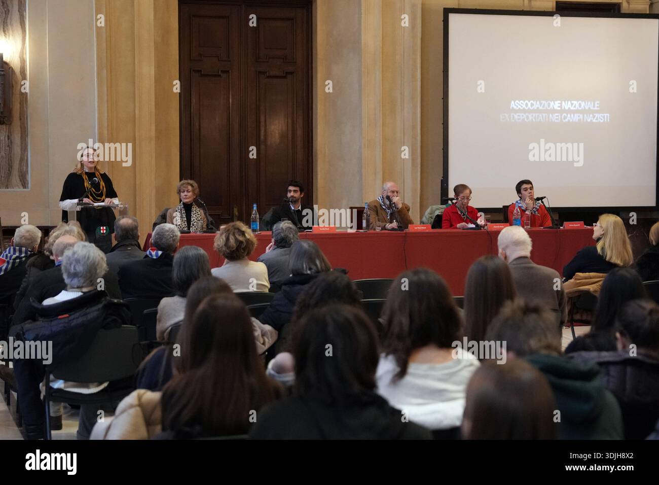 Milano, Italia. 27th Jan, 2026. Holocaust Remembrance Day, Anna ...