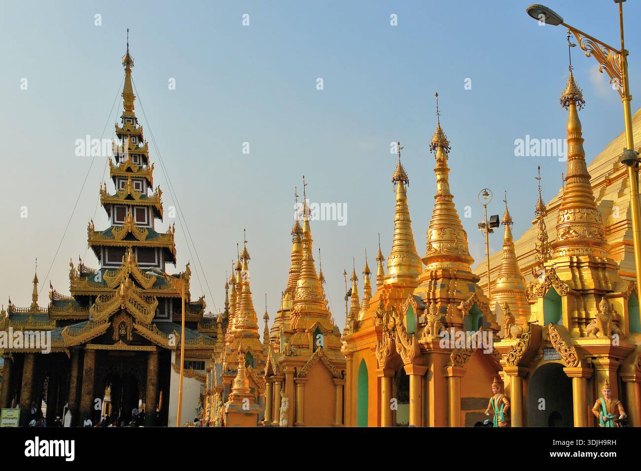 The Shwedagon Pagoda UNESCO World Heritage Site in Yangun of Myanmar ...