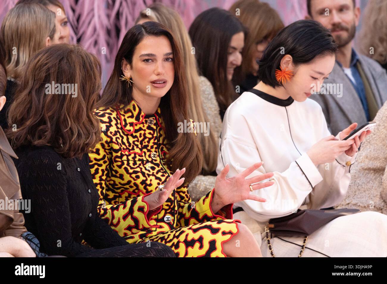Dua Lipa, Kim Go-eun attending the Chanel Haute Couture Week Spring ...
