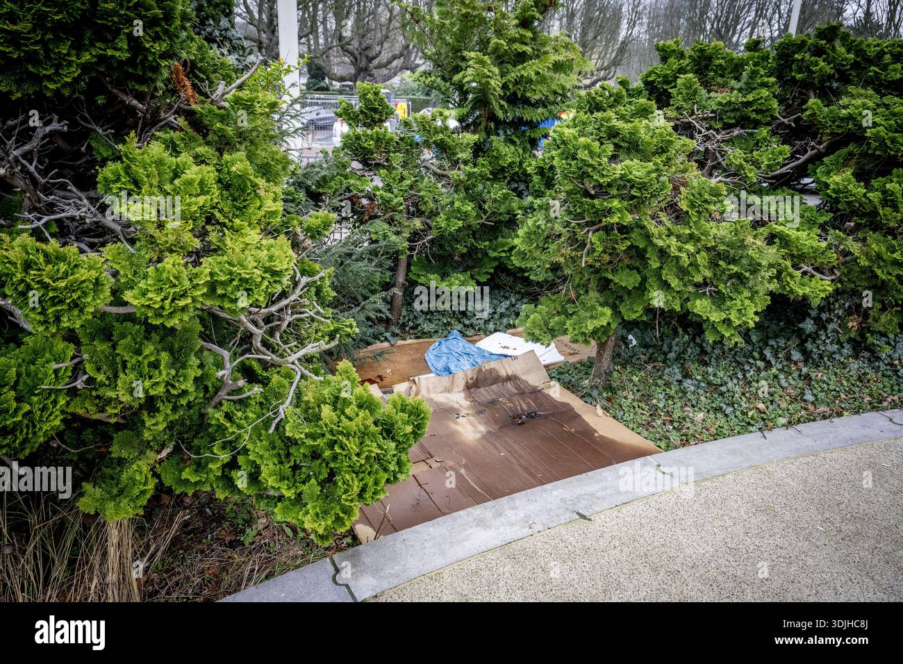 THE HAGUE - Homeless place where people sleep ROBIN UTRECHT /ANP ...