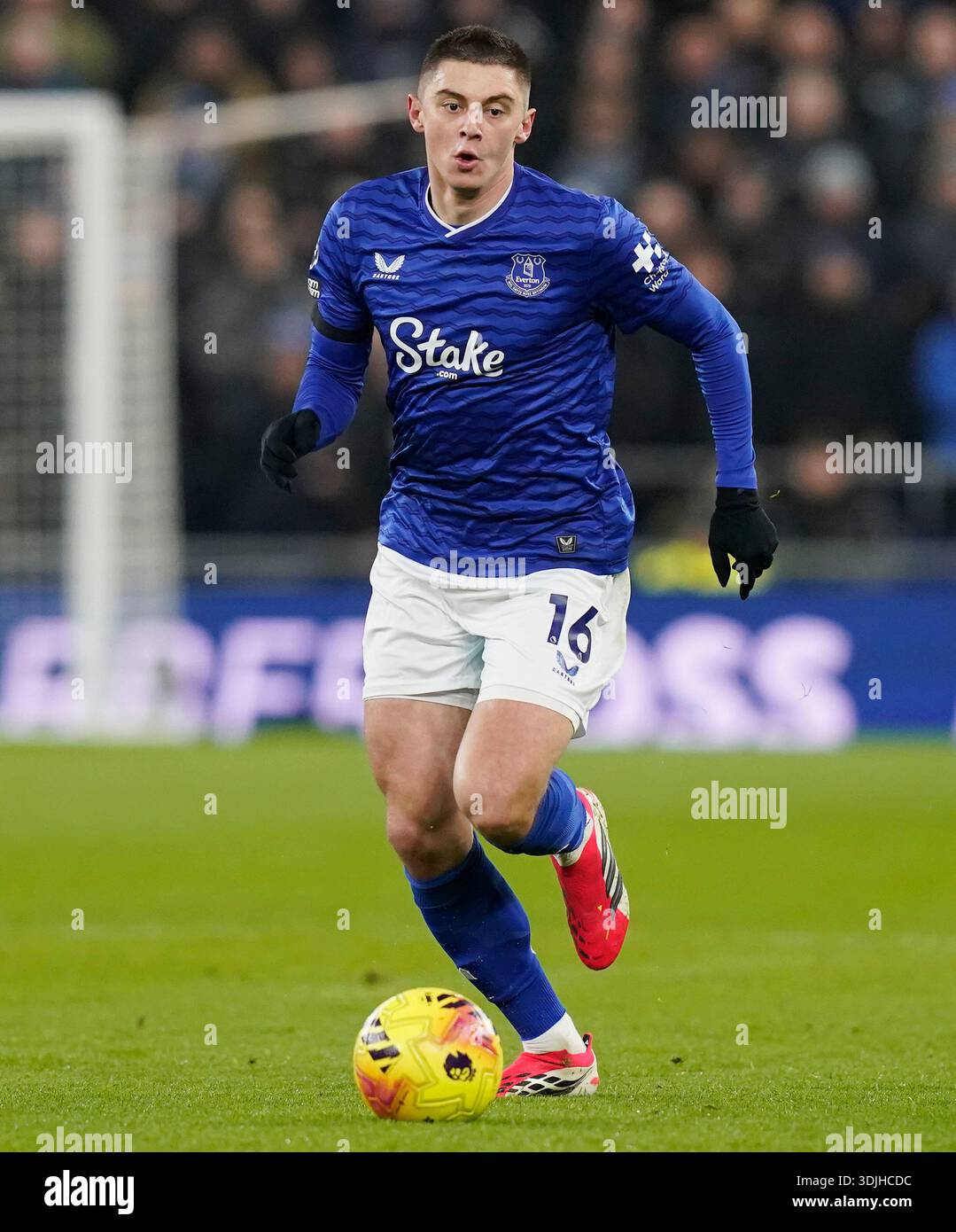 Liverpool, England, 26th January 2026. Vitalii Mykolenko of Everton ...