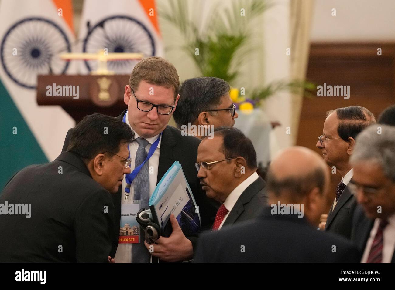 CORRECTS ID OF MAN SECOND FROM LEFT - Bjoern Seibert, Chief of cabinet ...