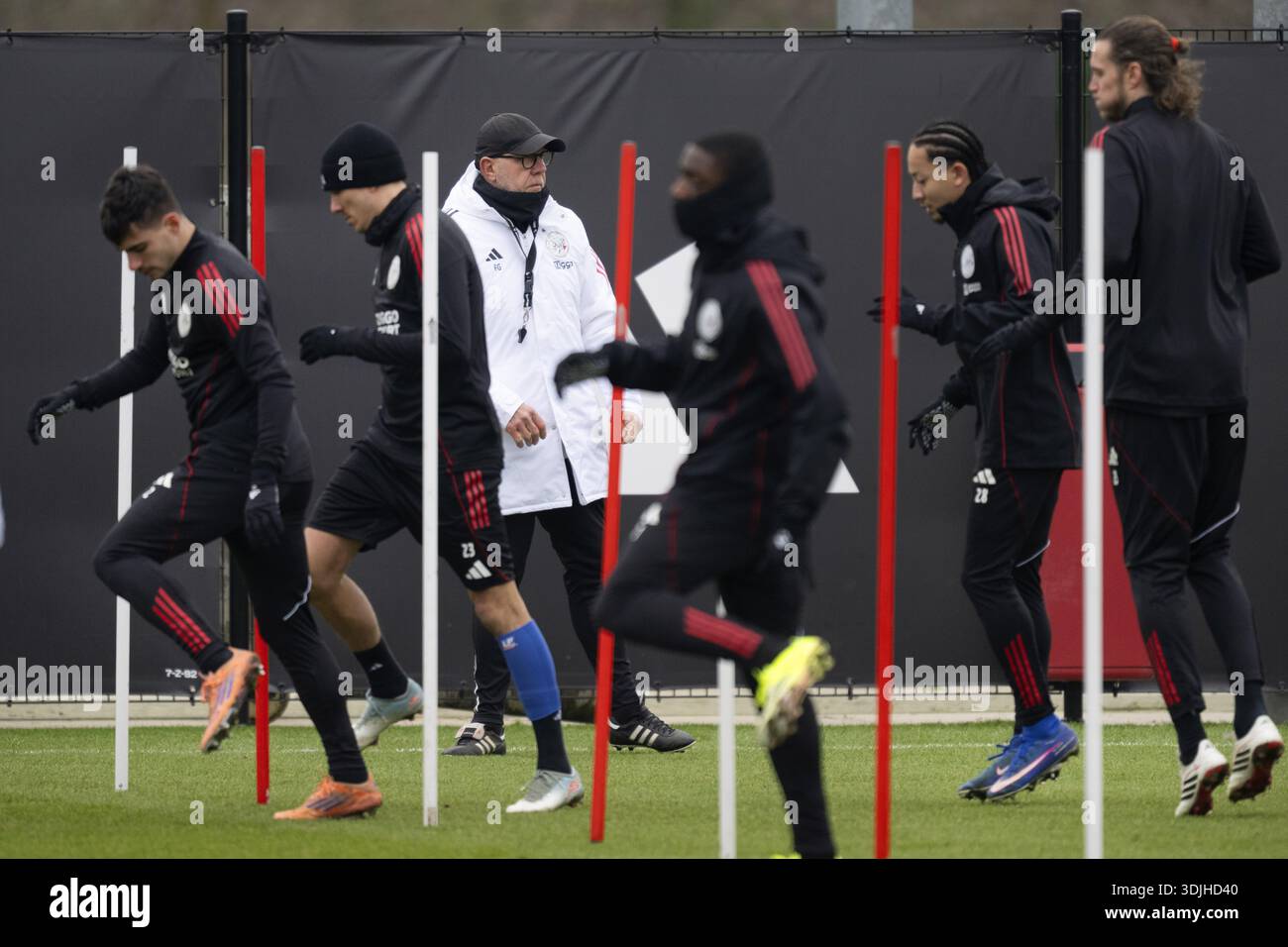 AMSTERDAM - Ajax coach Fred Grim during a training session at the ...