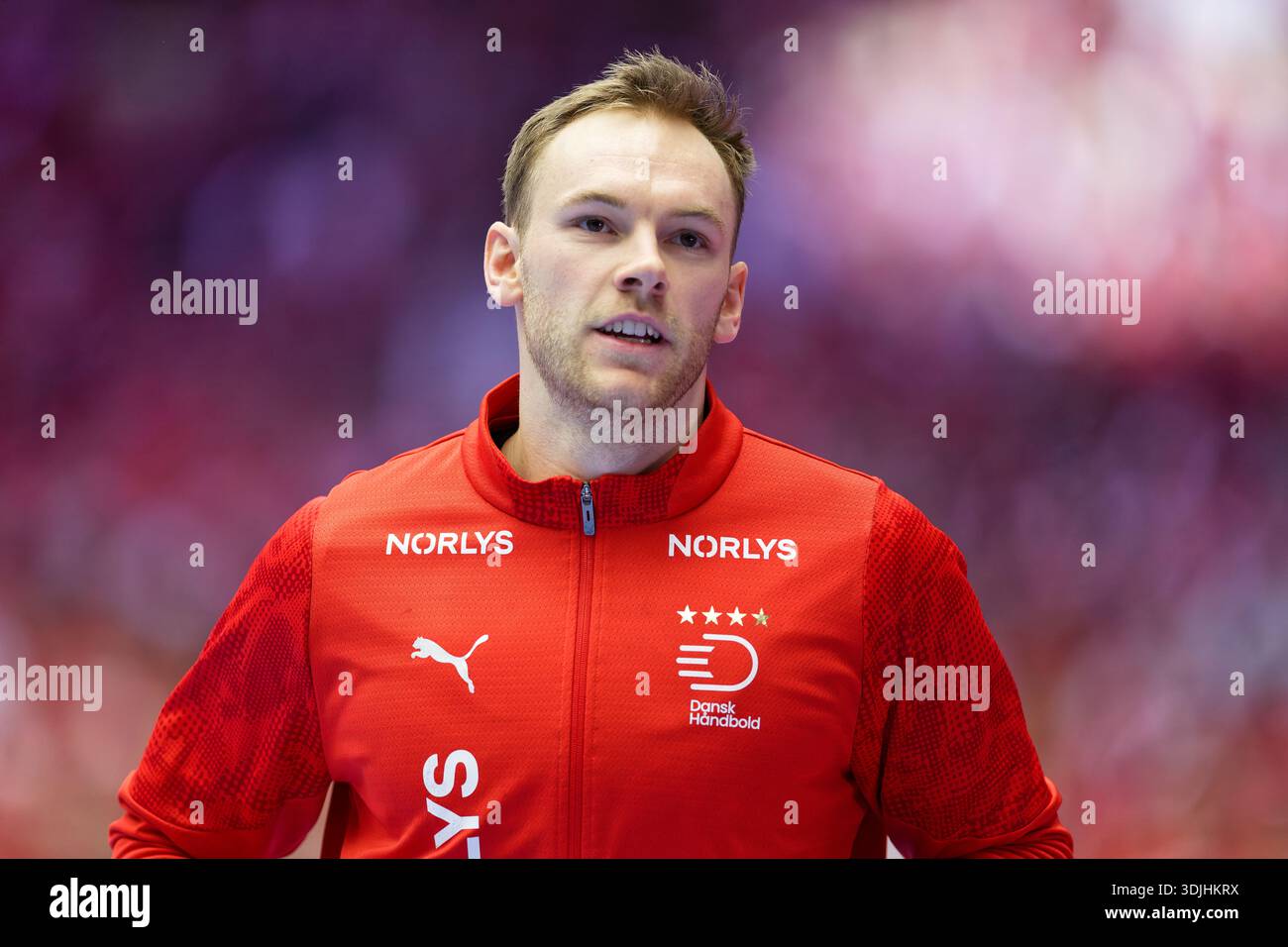 Herning, Denmark. 26th, January 2026. Mathias Gidsel of Denmark seen at ...