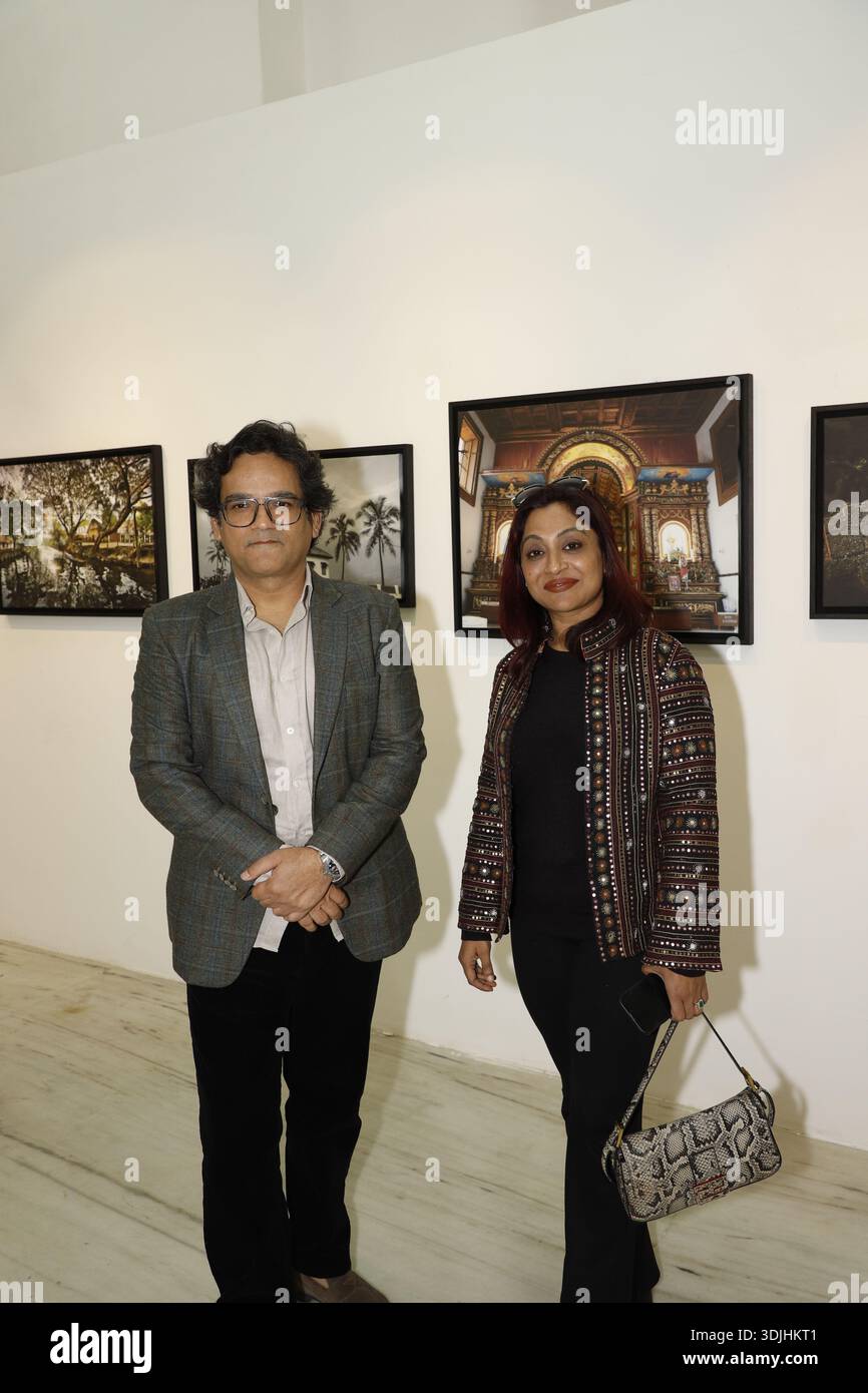 NEW DELHI, INDIA - JANUARY 20: Rennie Joyy and photographer Manoj Arora ...