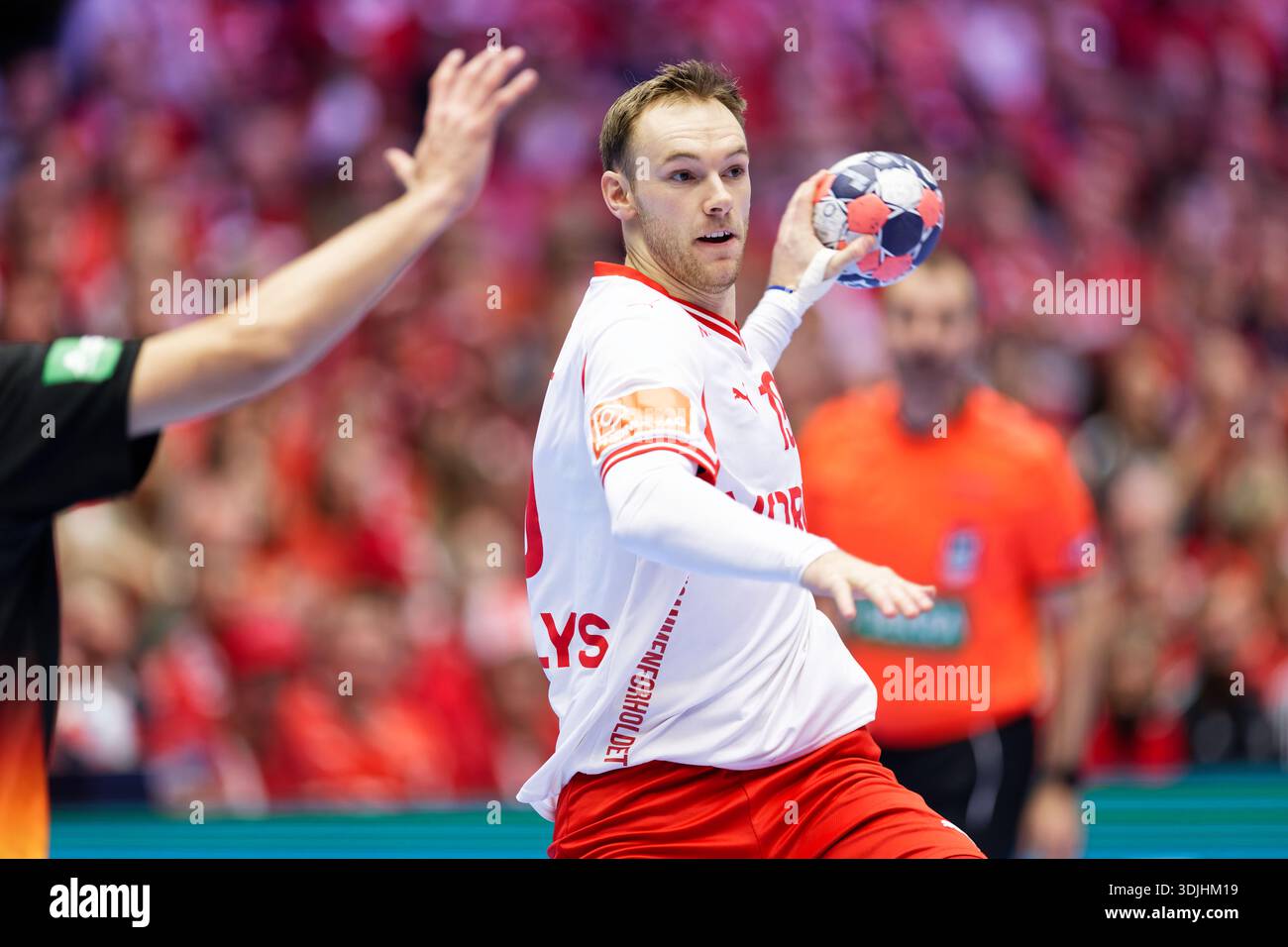 Herning, Denmark. 26th, January 2026. Mathias Gidsel (19) of Denmark ...