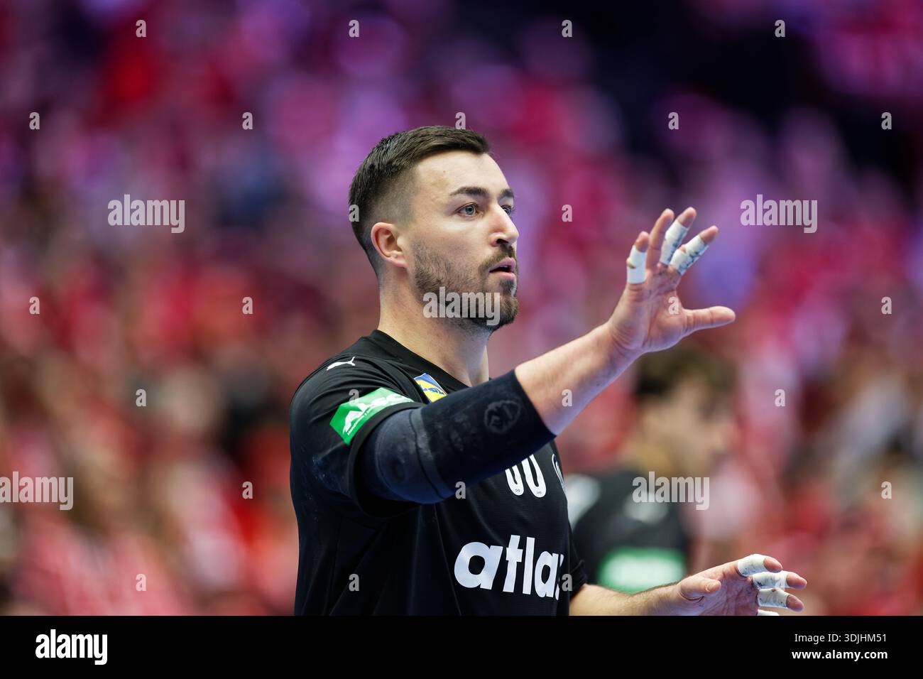 Herning, Denmark. 26th, January 2026. Jannik Kohlbacher (80) of Germany ...