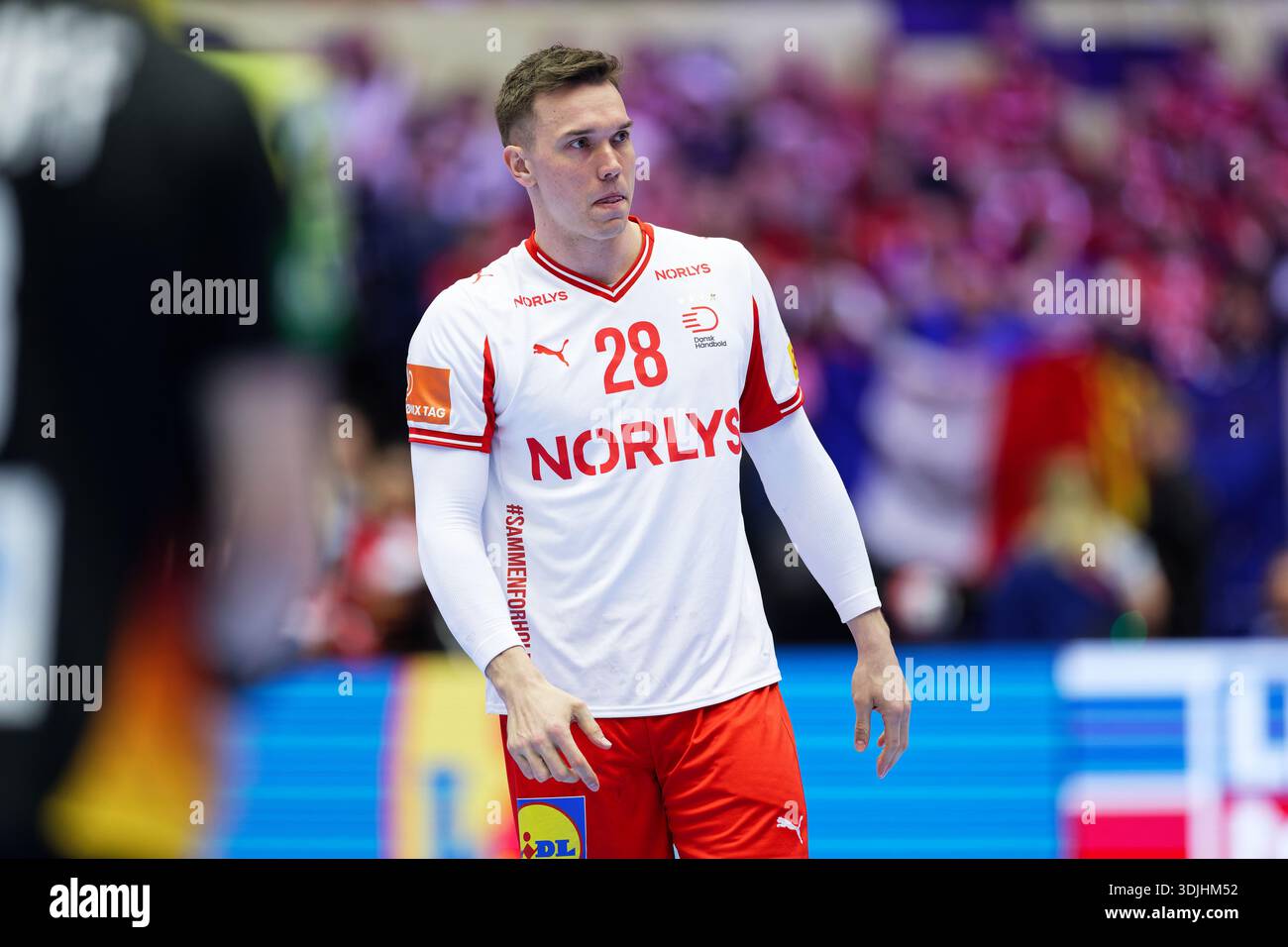Herning, Denmark. 26th, January 2026. Lasse Andersson (28) of Denmark ...