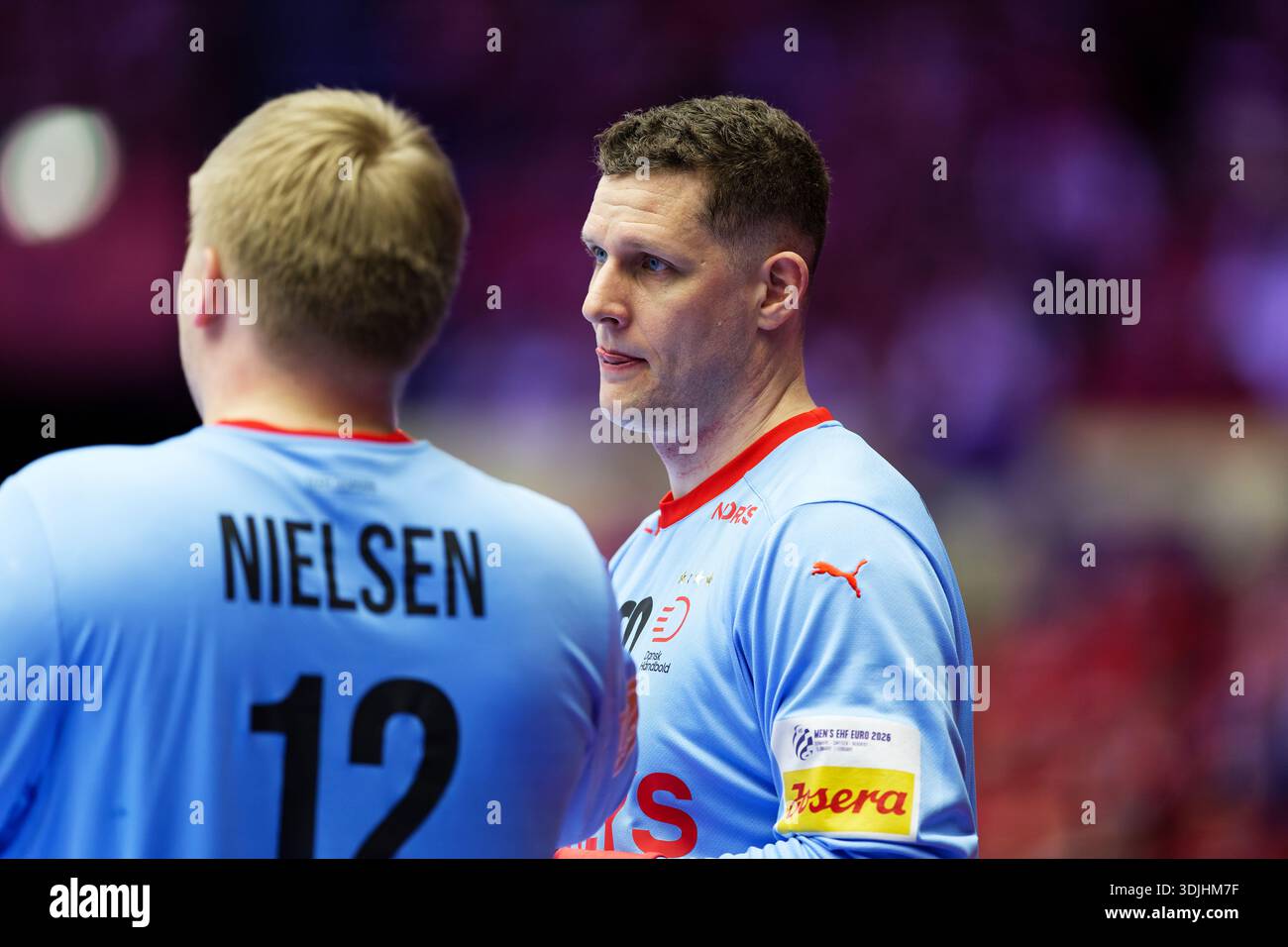 Herning, Denmark. 26th, January 2026. Kevin Moller of Denmark seen ...
