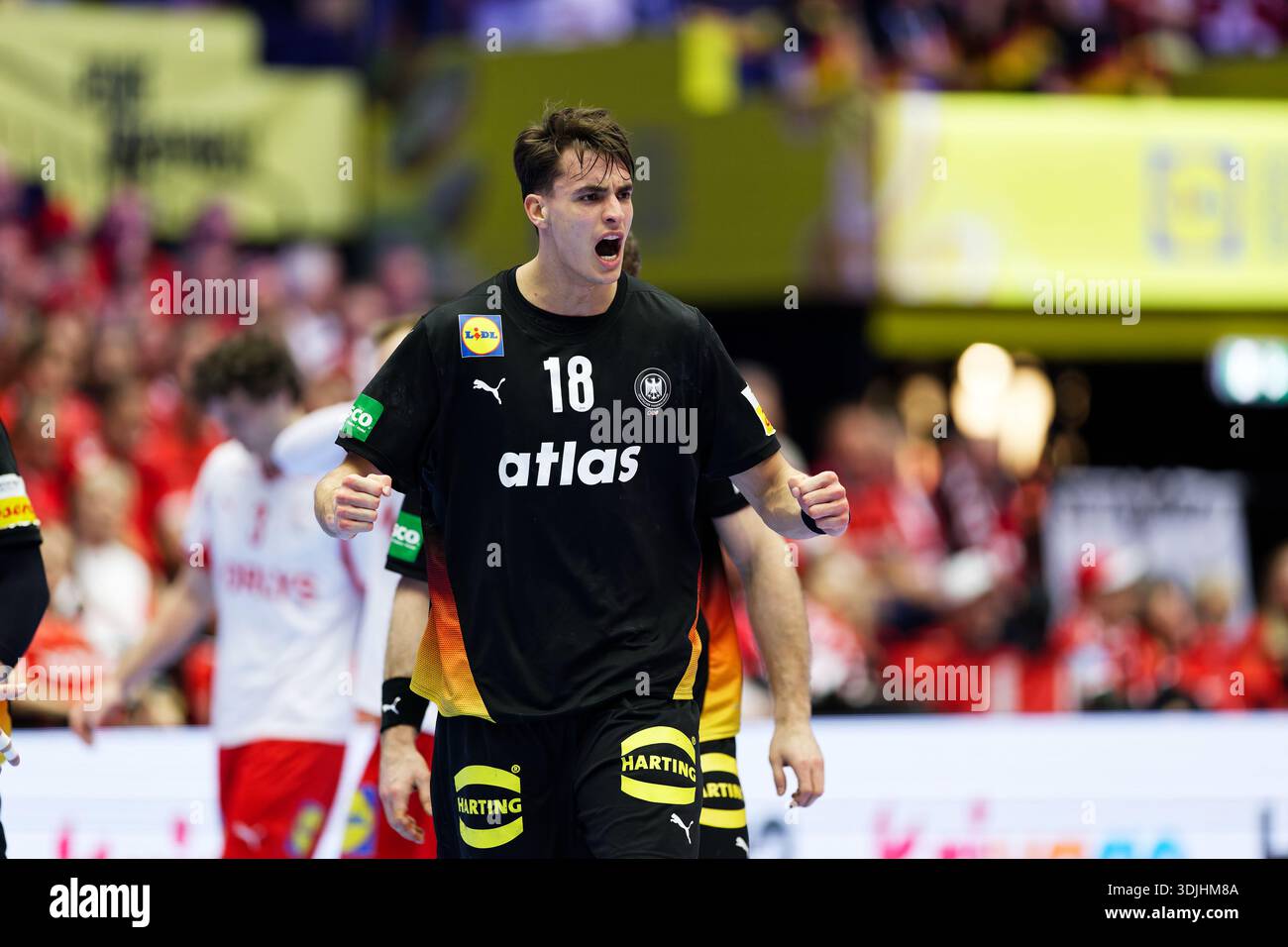 Herning, Denmark. 26th, January 2026. Julian Koster (18) of Germany ...