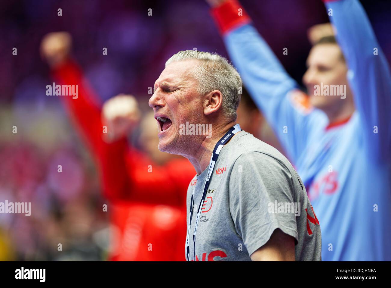 Herning, Denmark. 26th, January 2026. Head coach Nikolaj Jacobsen of ...