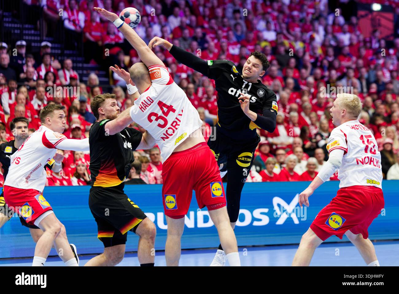 Herning, Denmark. 26th, January 2026. Marko Grgic (71) of Germany seen ...