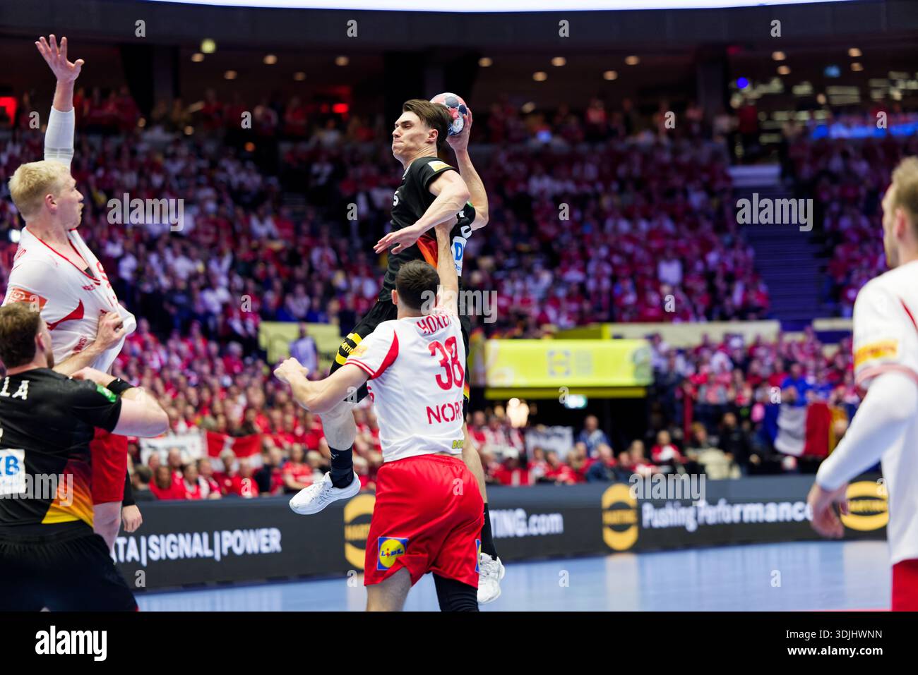 Herning, Denmark. 26th, January 2026. Miro Schluroff (5) of Germany ...