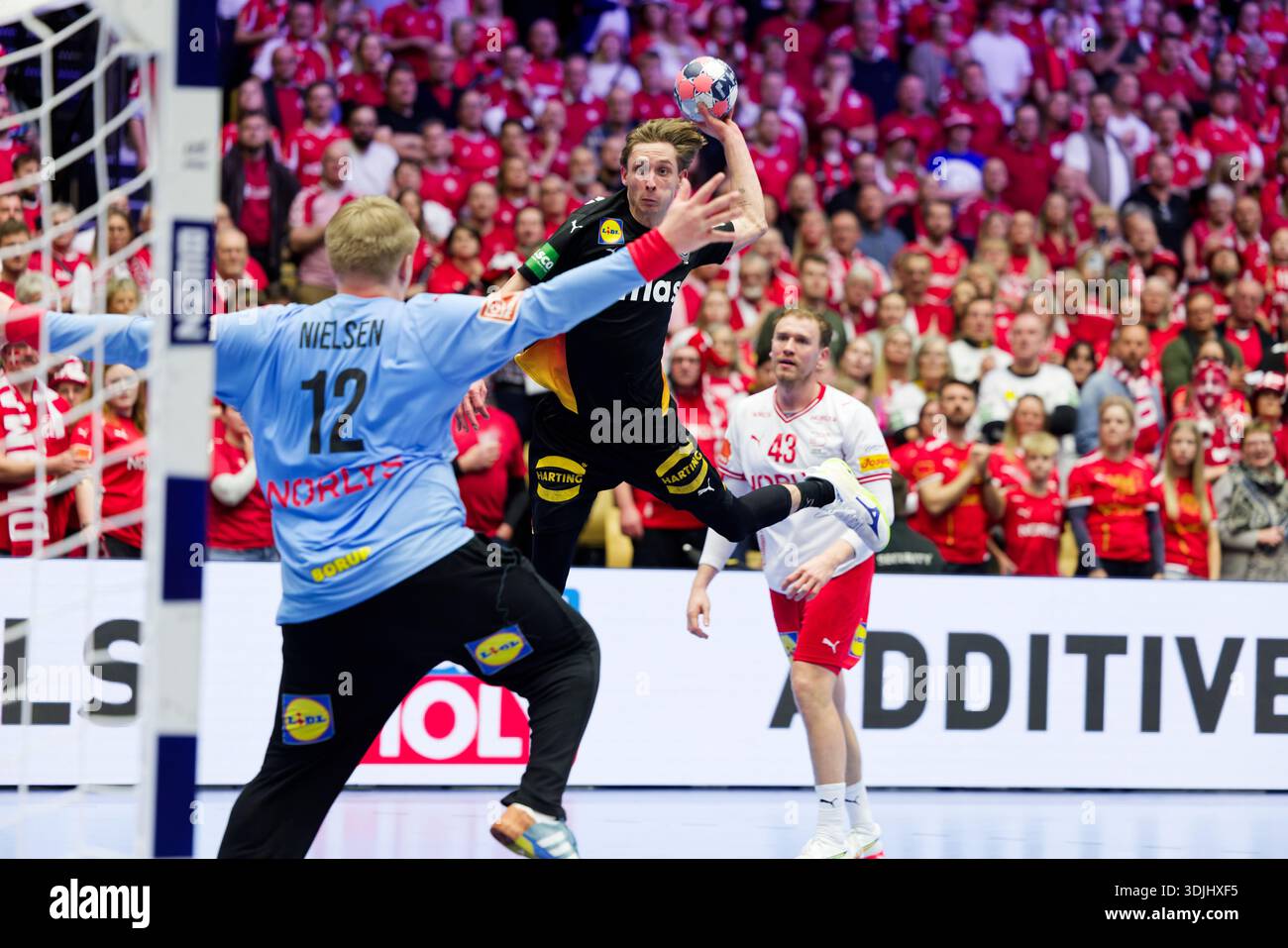 Herning, Denmark. 26th, January 2026. Mathis Haseler of Germany seen ...