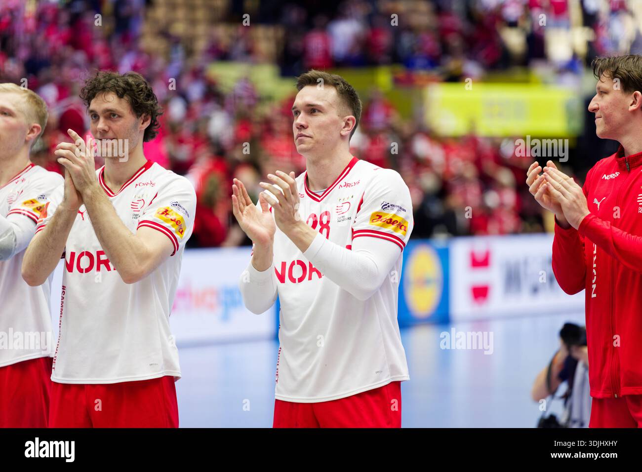 Herning, Denmark. 26th, January 2026. Lasse Andersson (28) of Denmark ...