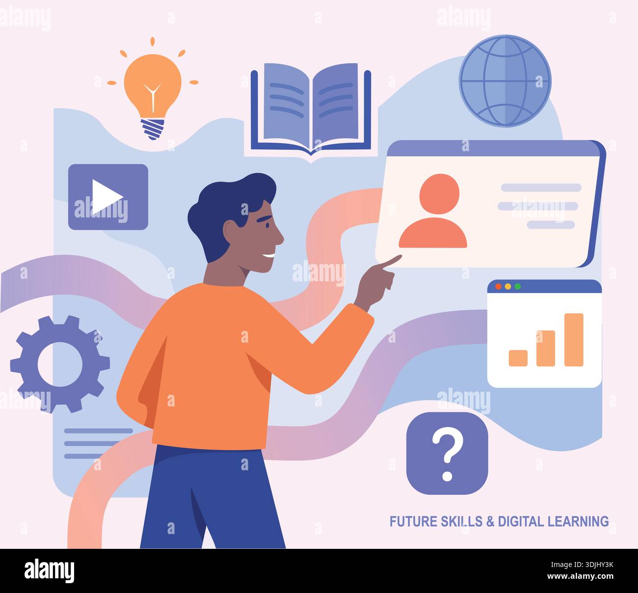 Course journey Stock Vector Images - Alamy