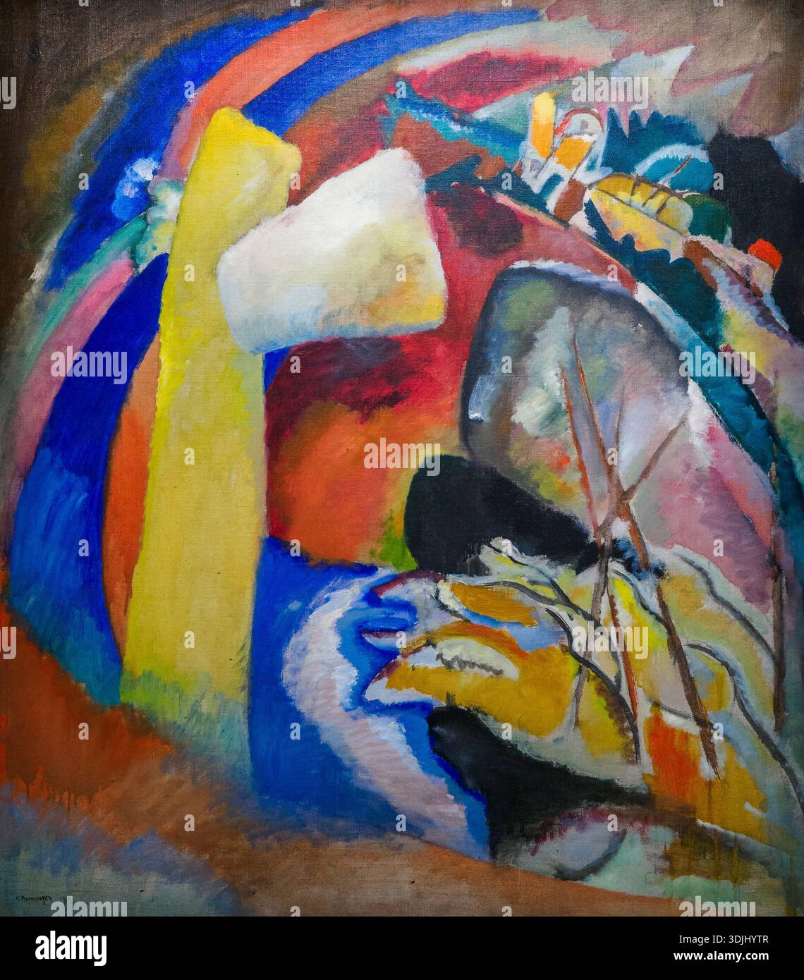 Study from painting with white form (1913) by Wassily Kandinsky (1866 ...
