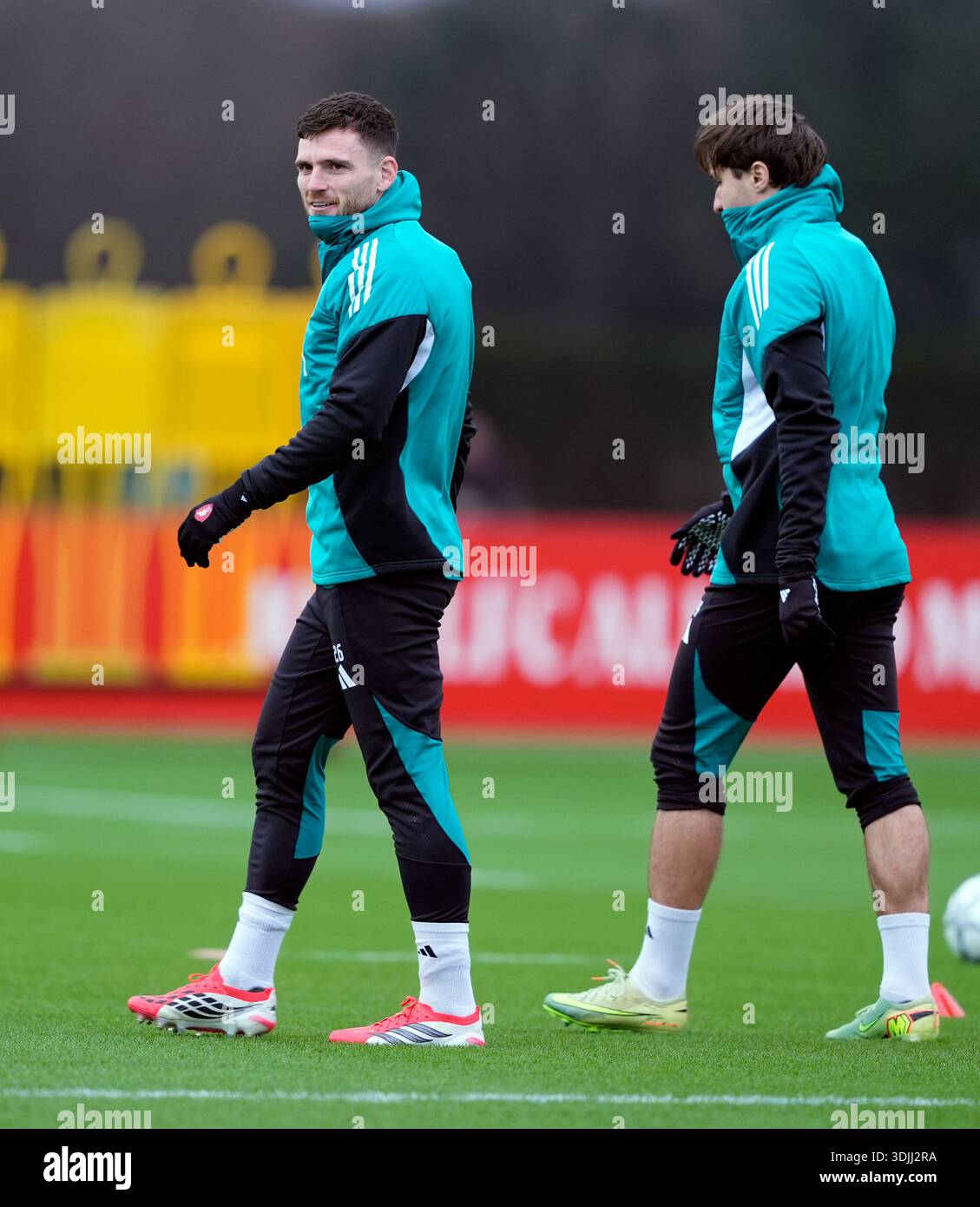 Liverpool's Andrew Robertson during a training session at AXA Training ...