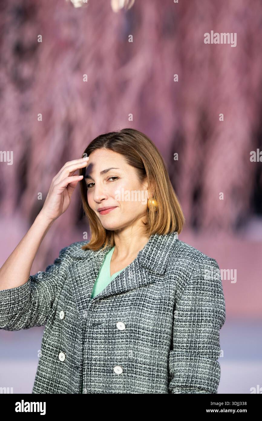 French movie director Audrey Diwan attends the Chanel Haute Couture ...