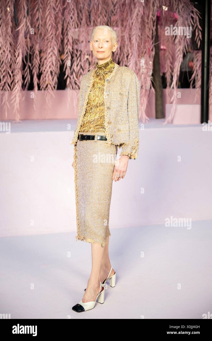 Tilda Swinton attends the Chanel Haute Couture Week Spring/Summer 2026 ...