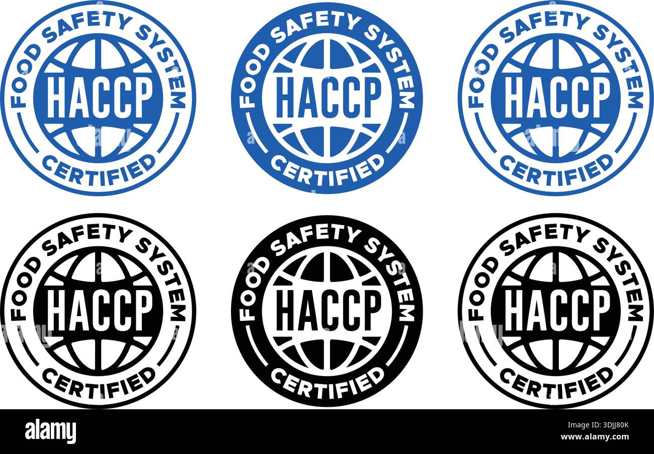 HACCP Certified Food Safety Label and Badge Vector – Quality Hygiene ...