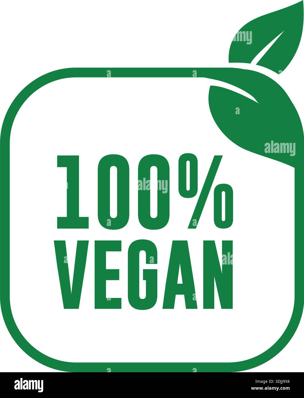 Vegan and 100% Vegan Food Labels and Badges Vector Set – Plant-Based ...
