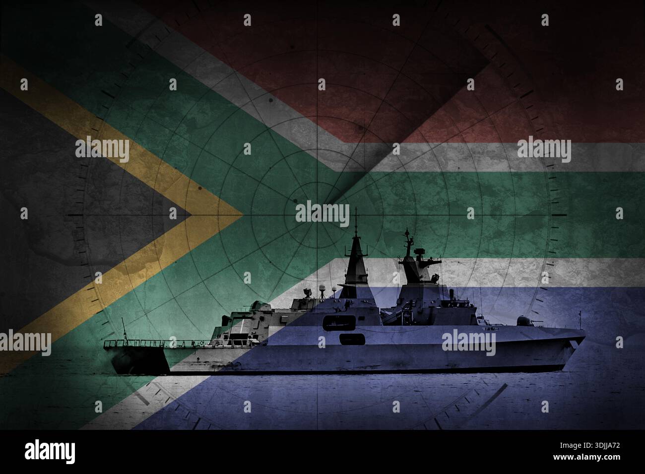 South African Navy Frigate warship in False Bay Cape Town South Africa ...