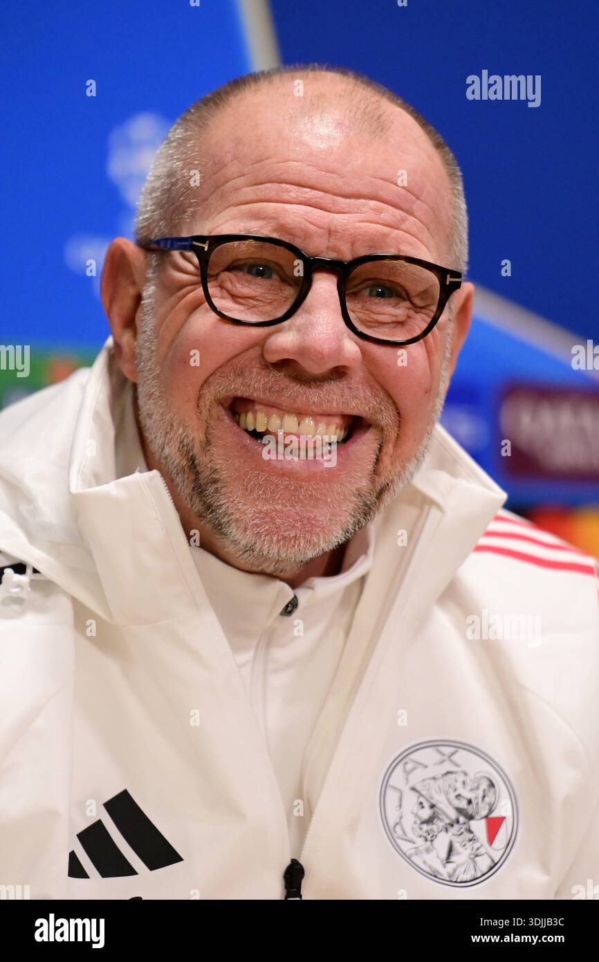 AMSTERDAM - Ajax coach Fred Grim during a press conference at the Johan ...