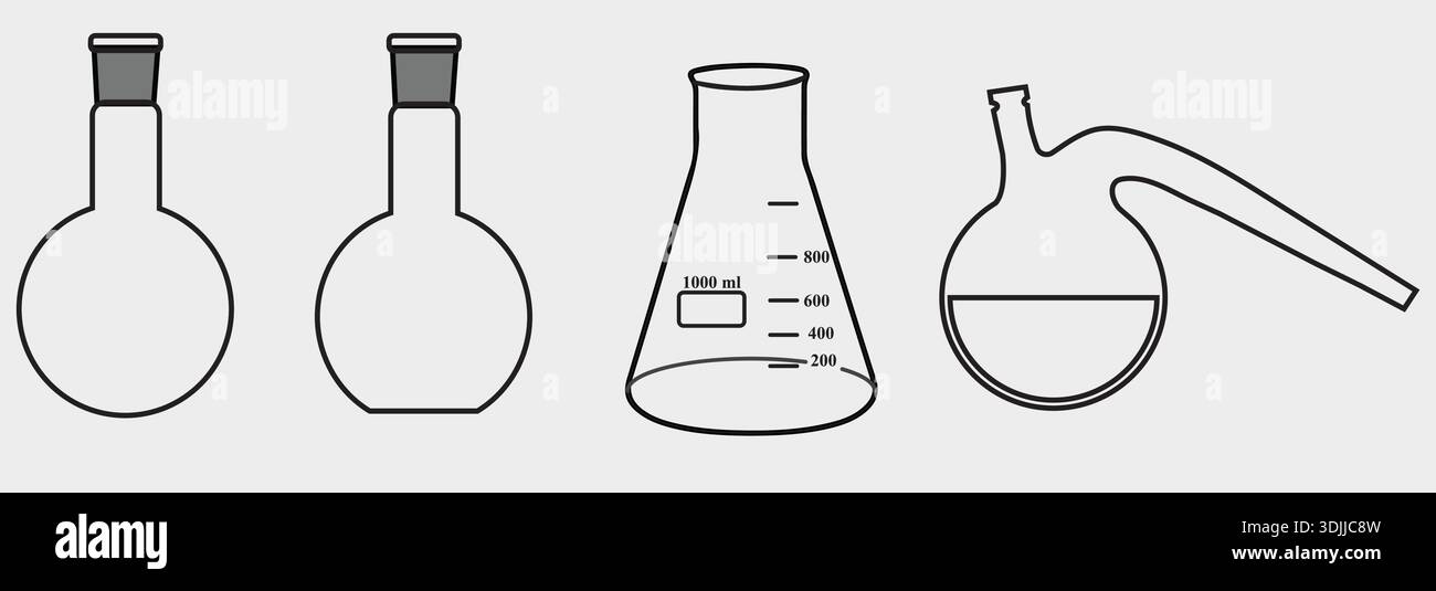 Conicalflask Stock Vector Images - Alamy