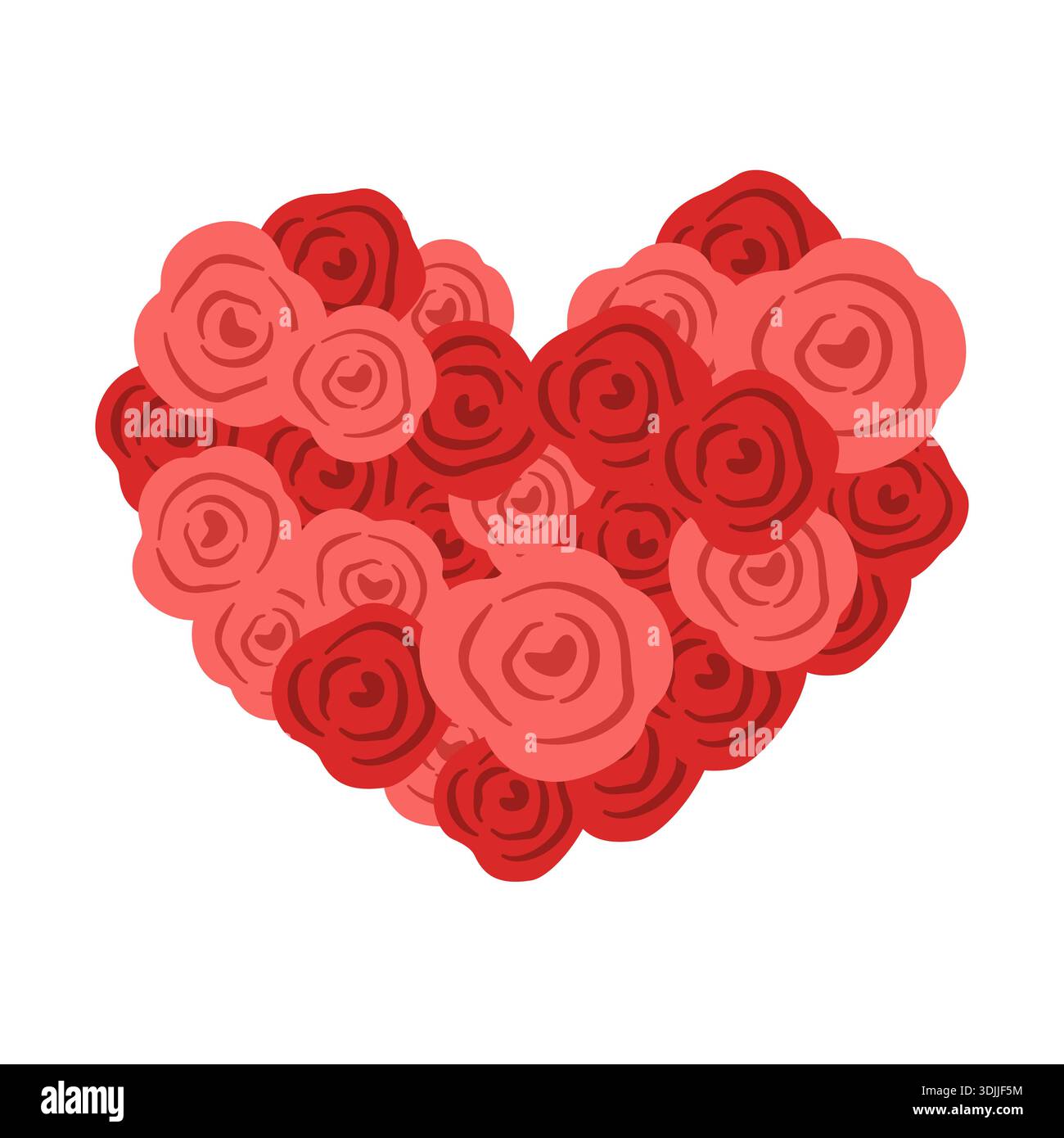 Love heart shape made Stock Vector Images - Alamy