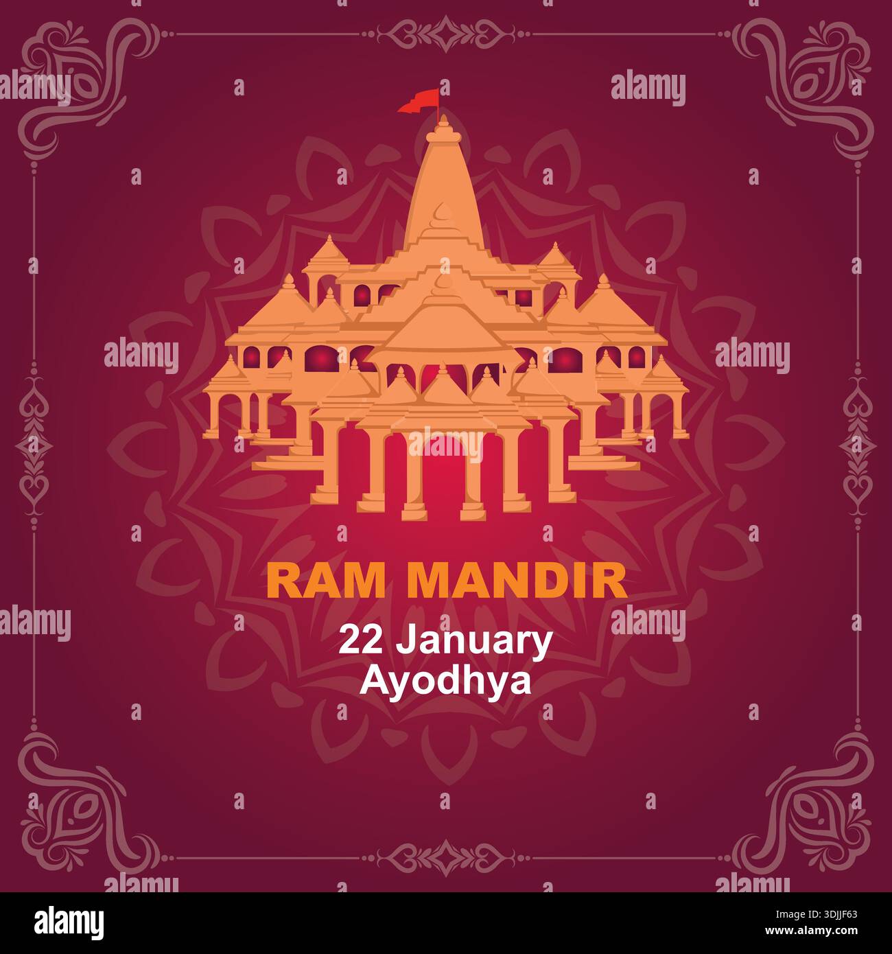 Bhakti mandir Stock Vector Images - Alamy