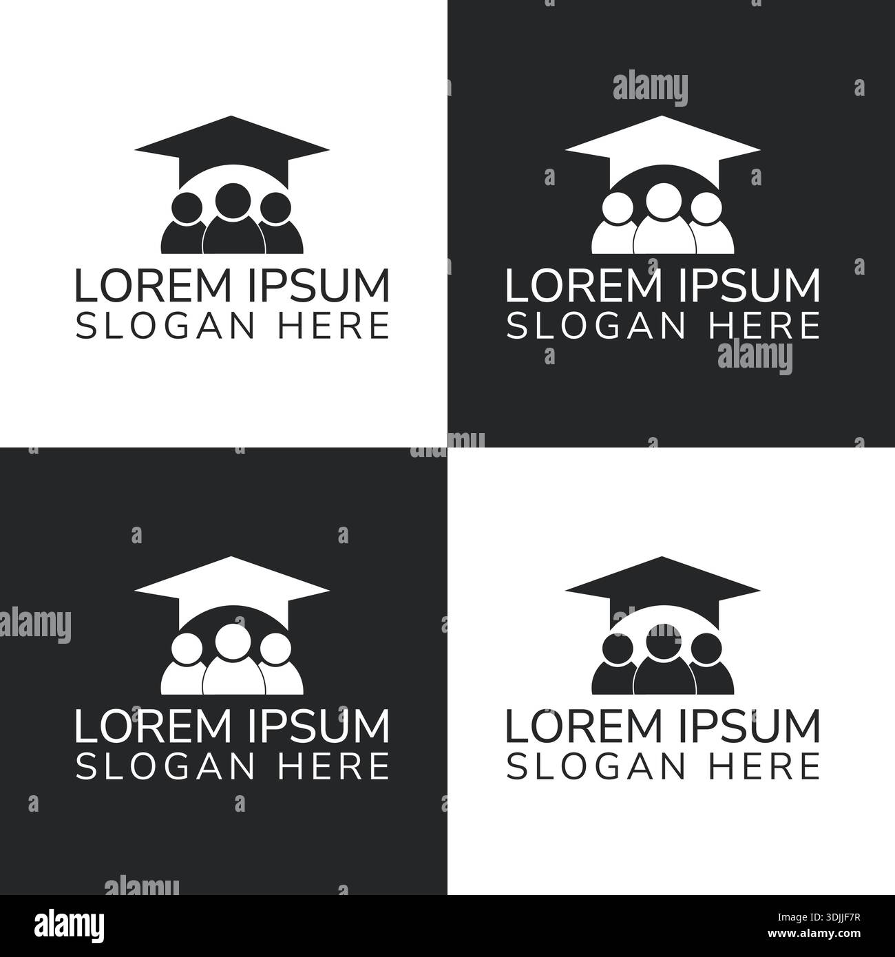 School logo design editable Black and White Stock Photos & Images - Alamy