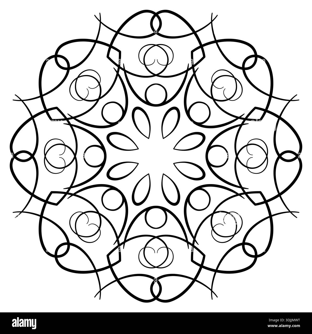 Kaleidoscope magic Black and White Stock Photos & Images - Alamy