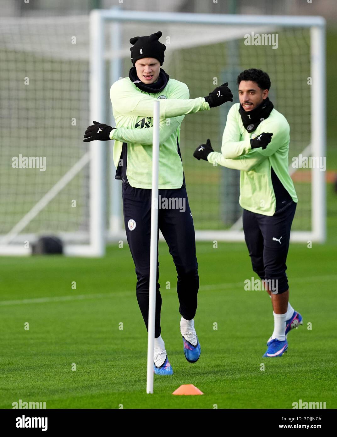Manchester City's Erling Haaland during a training session at City ...