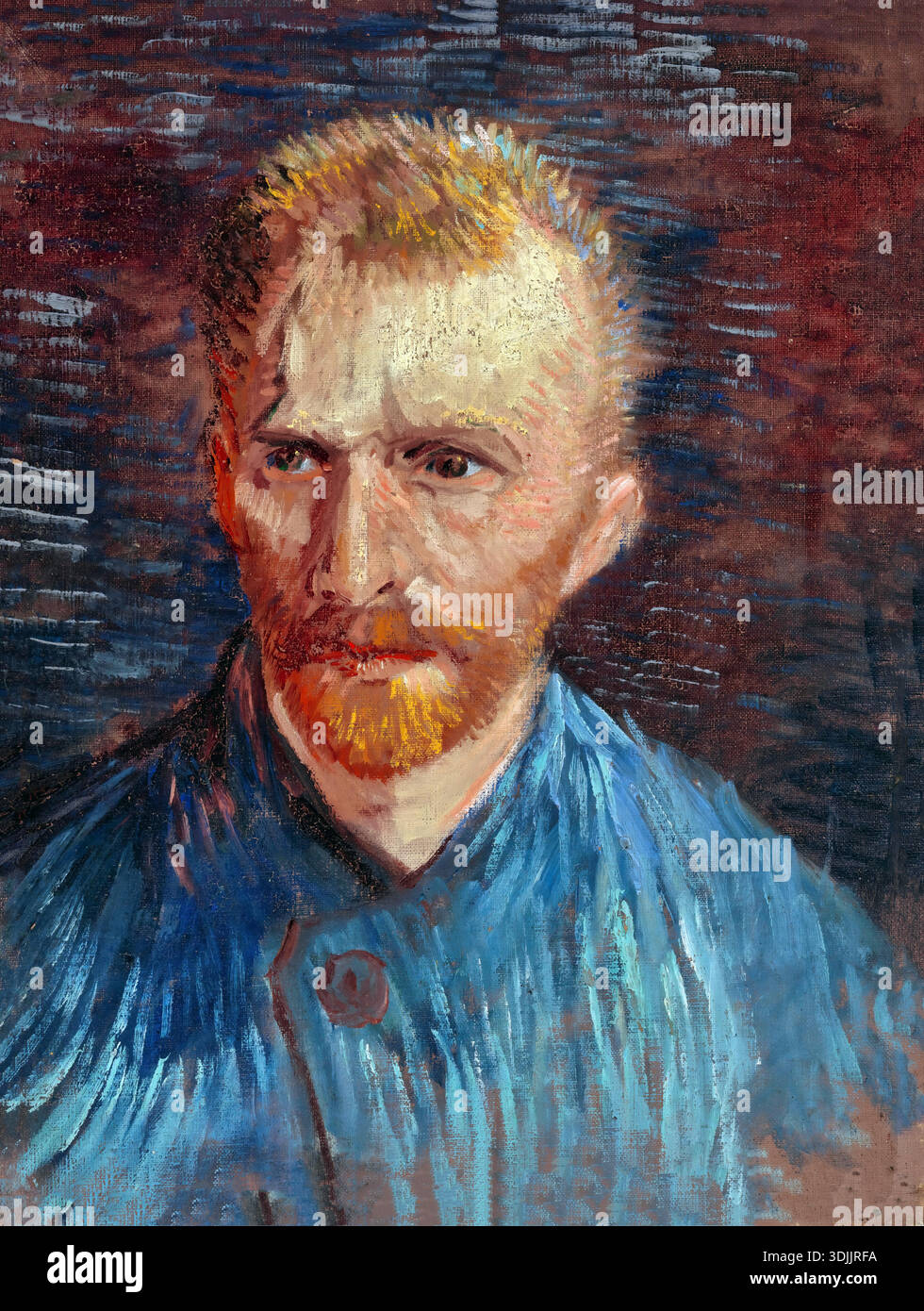 Self-Portrait 1887 painting by Vincent van Gogh Stock Vector Image ...
