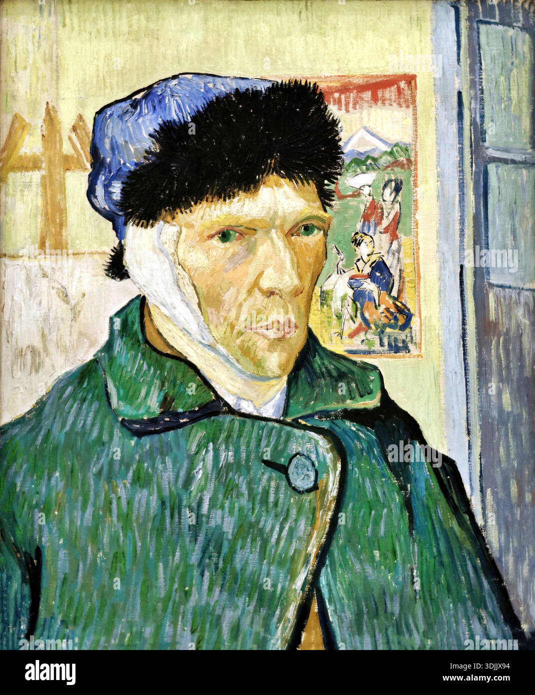 Self-Portrait with Bandaged Ear, 1889 painting by Vincent van Gogh ...