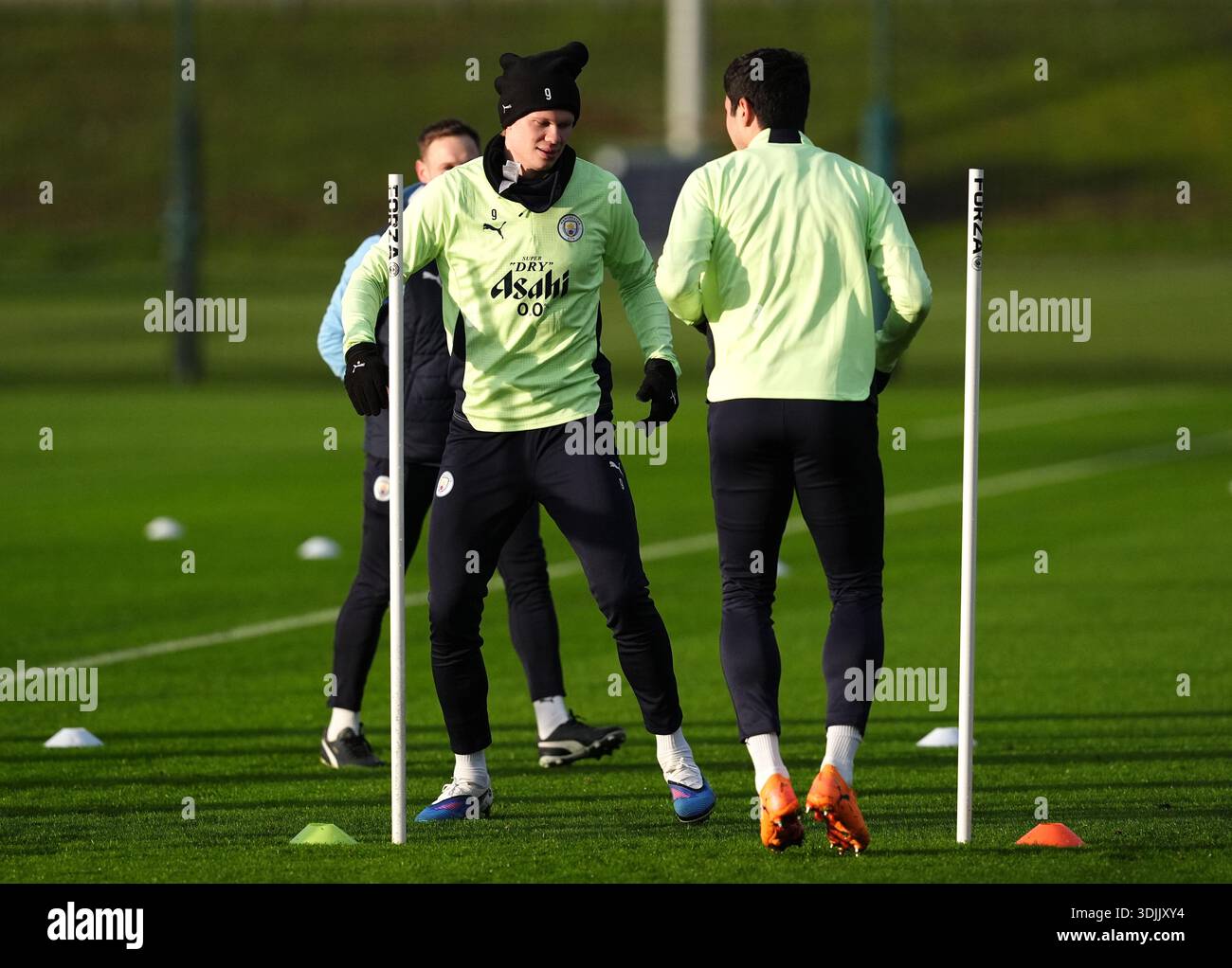 Manchester City's Erling Haaland during a training session at City ...