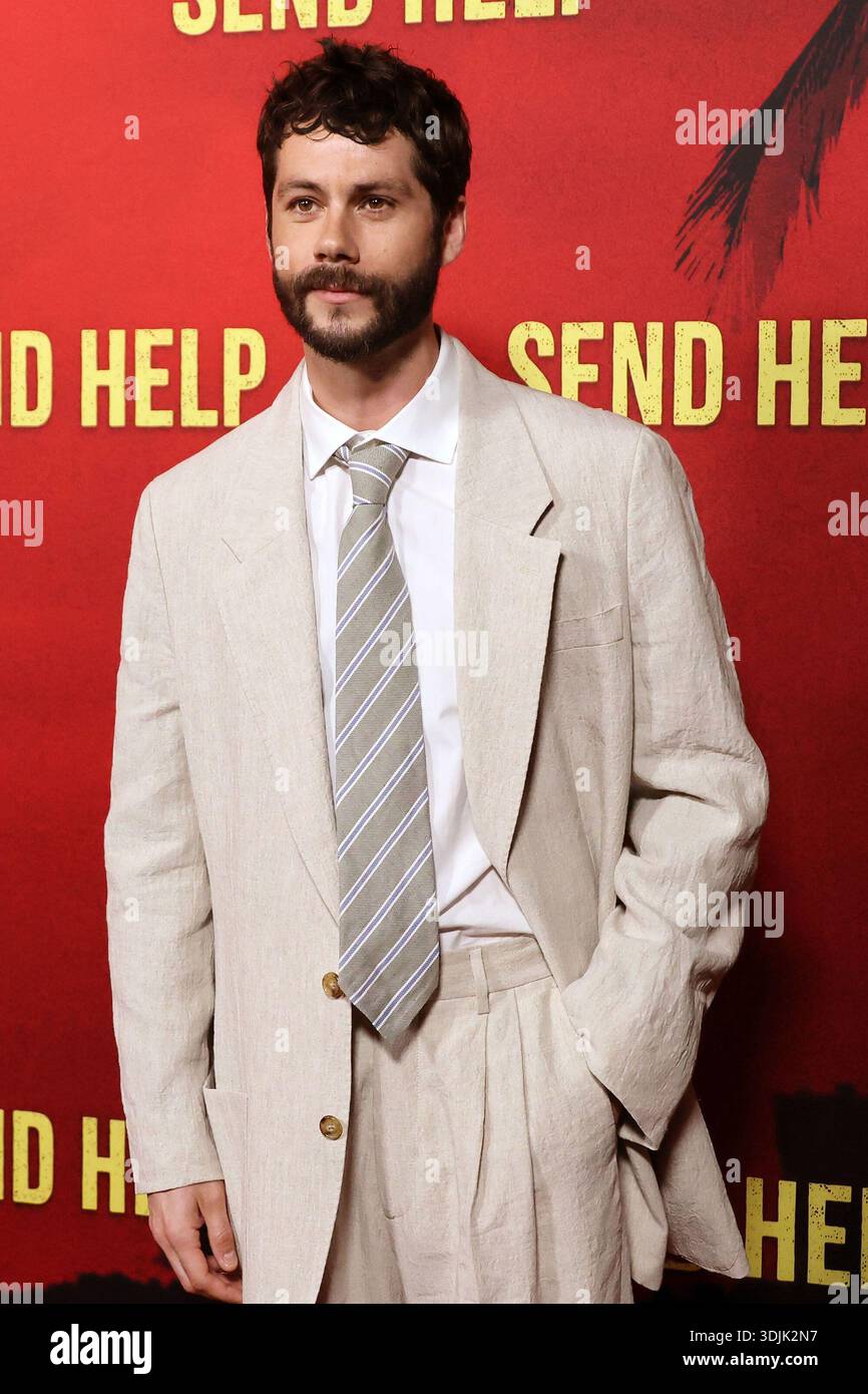 Ca. 21st Jan, 2026. Dylan O'Brien at arrivals for SEND HELP Premiere ...