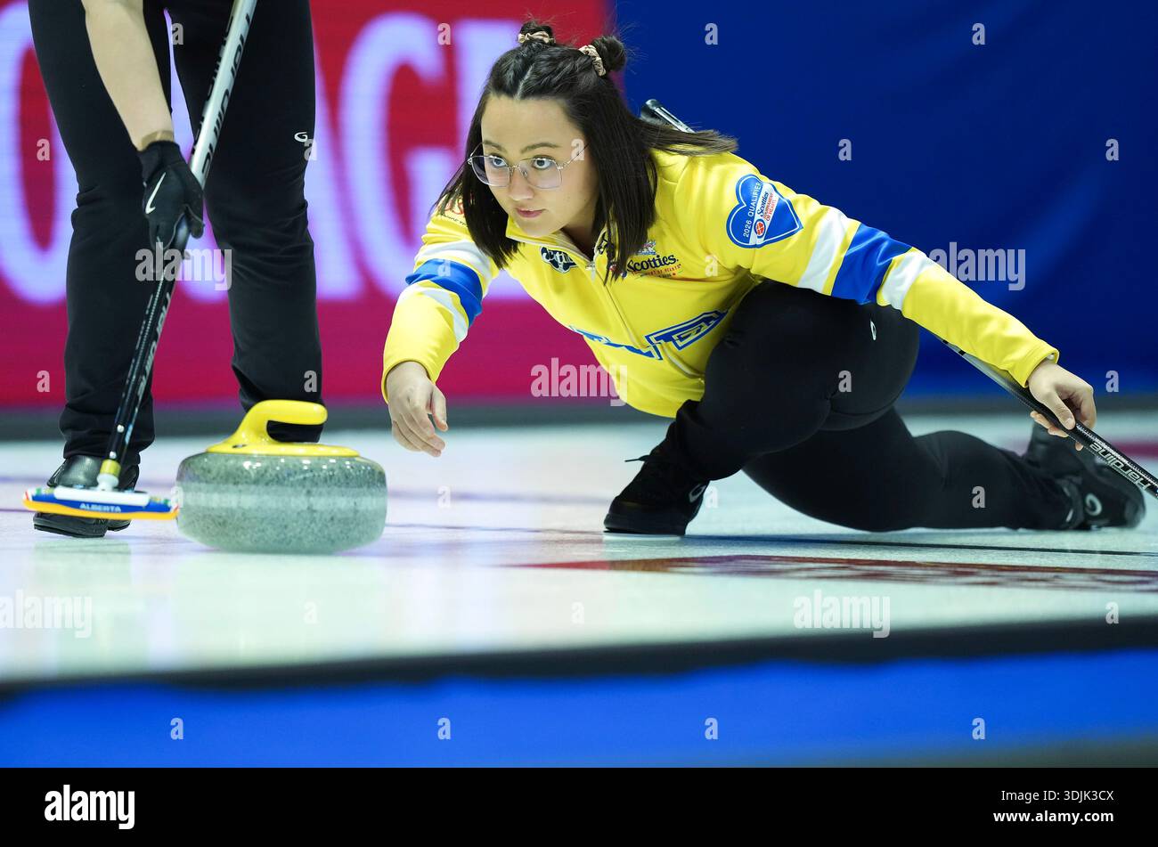Mississauga, Canada. 27th Jan, 2026. Team Alberta Skip Kayla Skrlik ...