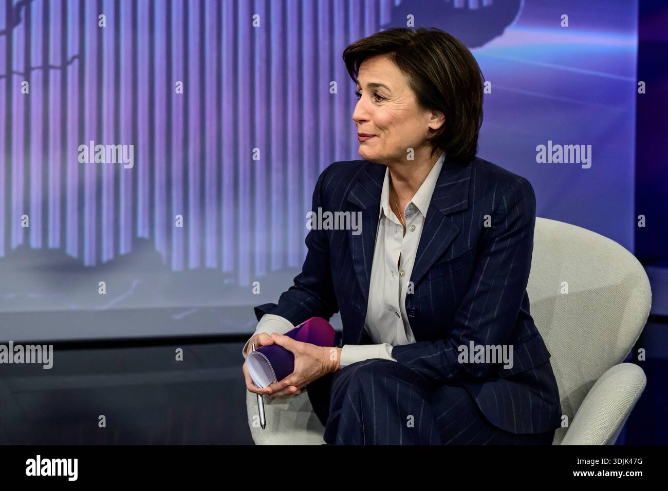 GER, Berlin, studio, guest on - maischberger, political talk show, TV ...