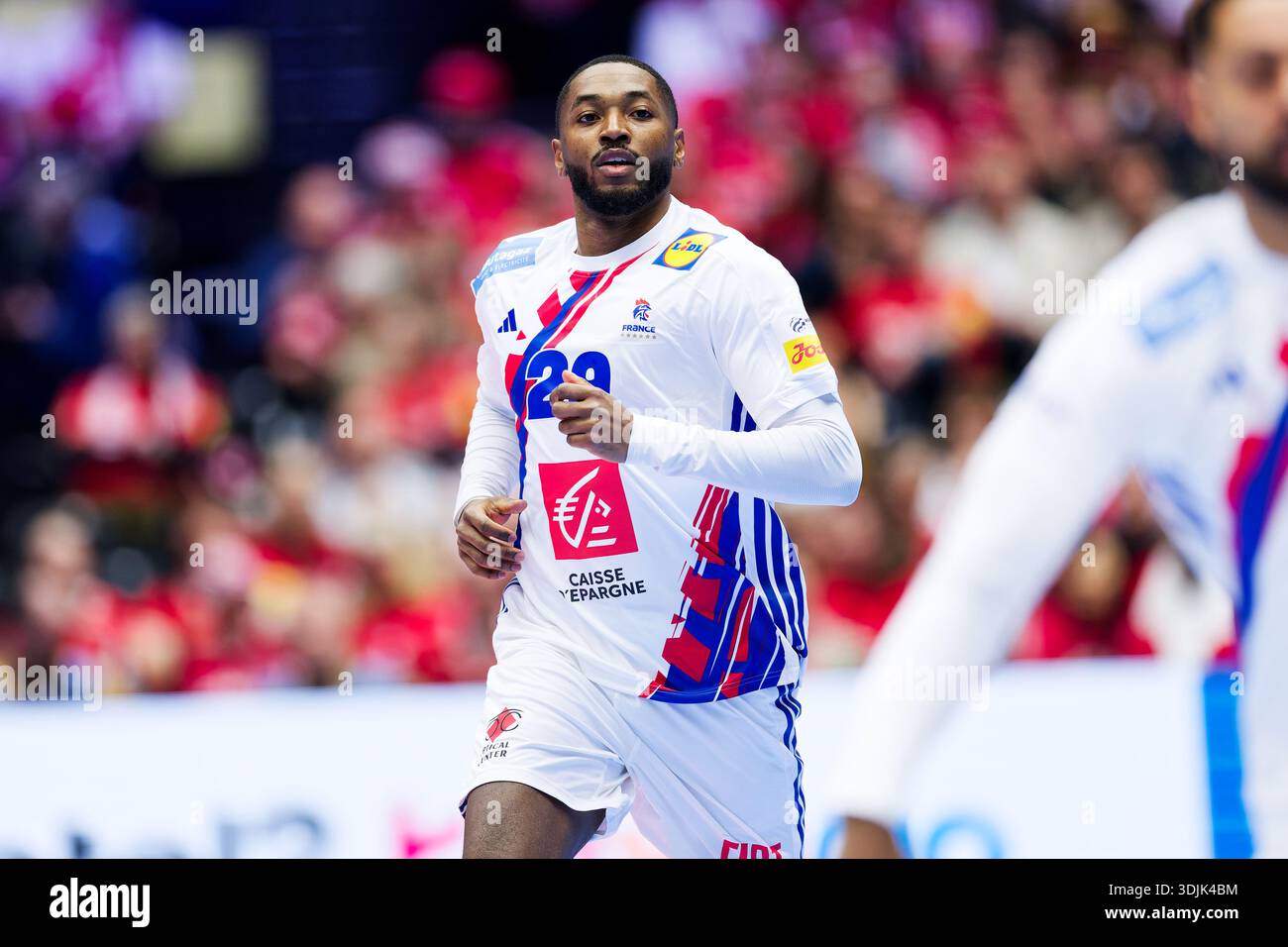 Herning, Denmark. 26th, January 2026. Benoit Kounkoud (29) of France ...