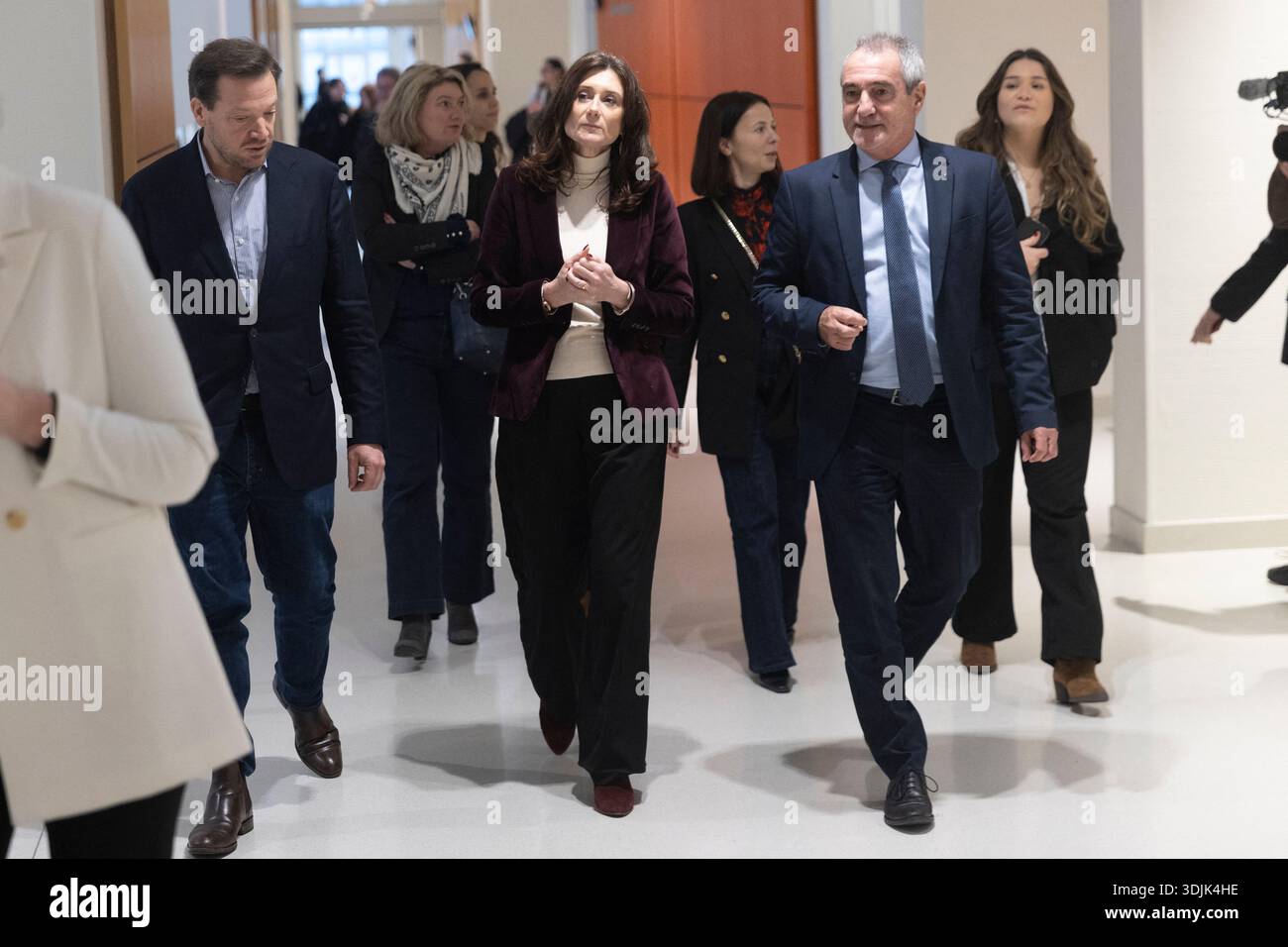 MP Sandrine Josso at her trial facing Senator Joel Guerriau at the ...