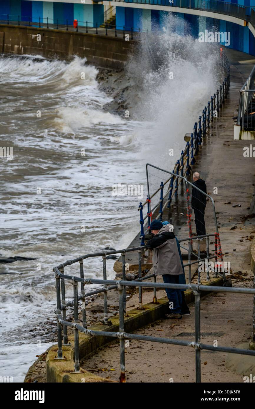 Torquay, UK. 27th Jan, 2026. Damage to Torquay Seafront at Meadfoot ...