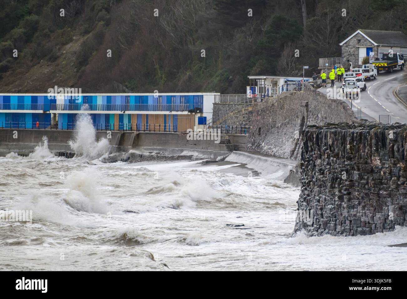 Torquay, UK. 27th Jan, 2026. Damage to Torquay Seafront at Meadfoot ...
