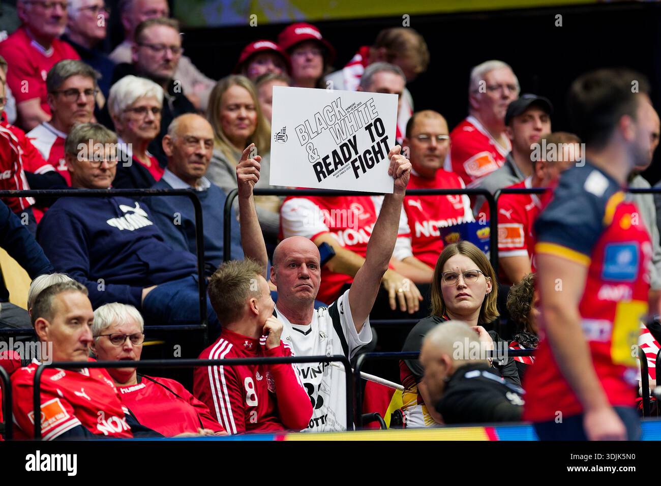 Herning, Denmark. 26th, January 2026. Handball fans seen on the stands ...