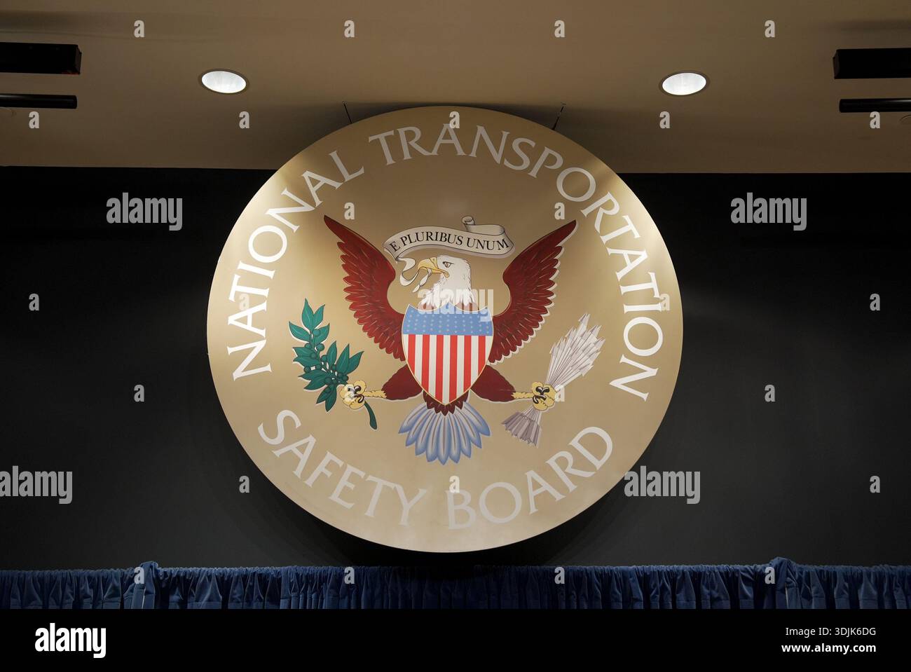 The seal of the National Transportation Safety Board (NTSB) in ...