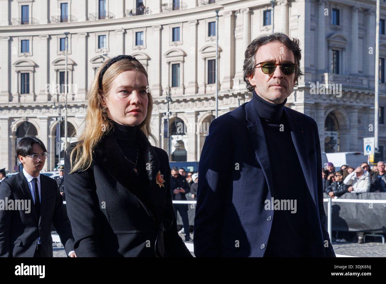 1/23/2026 Natalia Vodianova and Antoine Arnault arrive at the Valentino ...