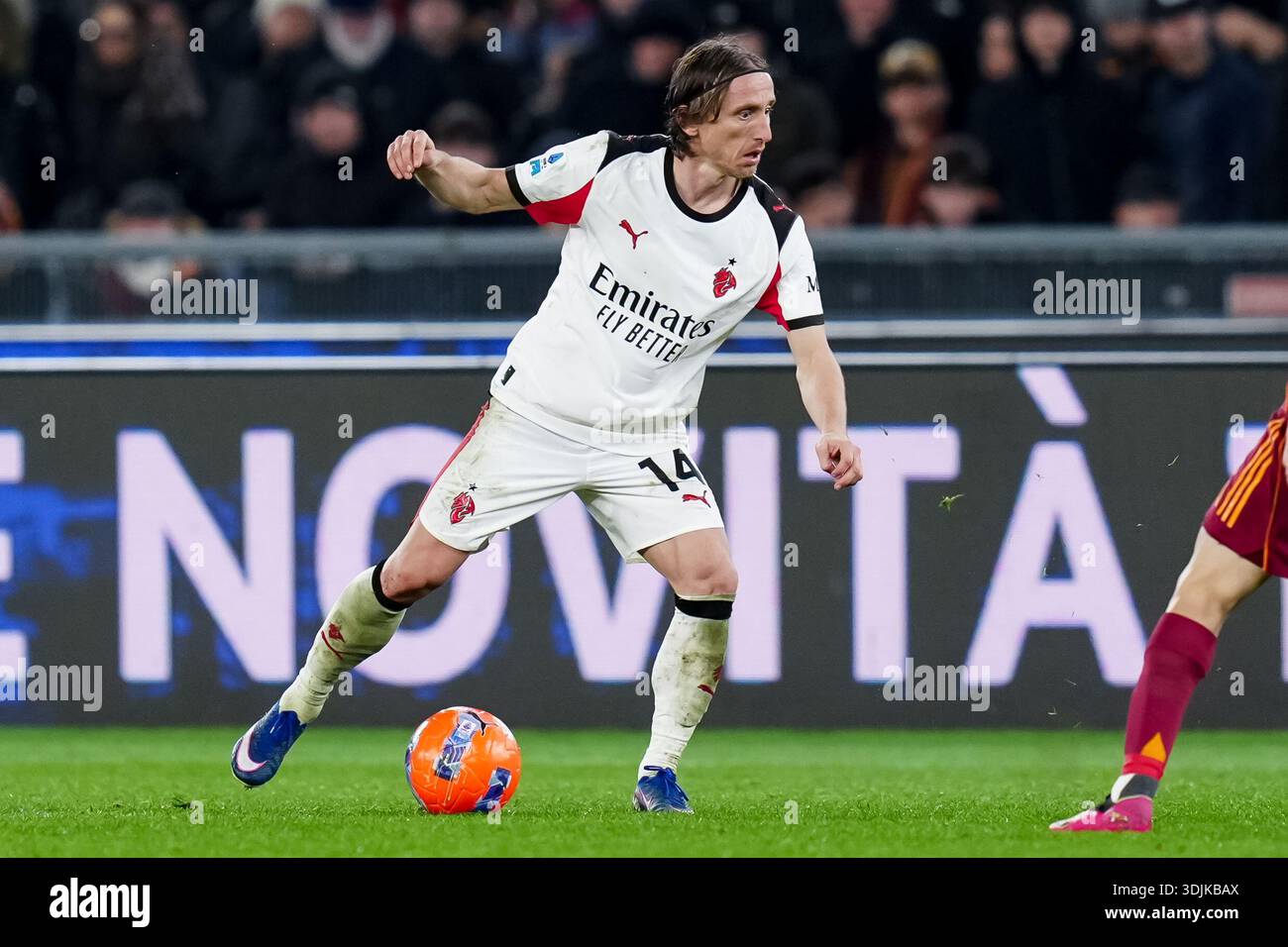 Luka Modric of AC Milan in action during the Serie A Enilive match ...