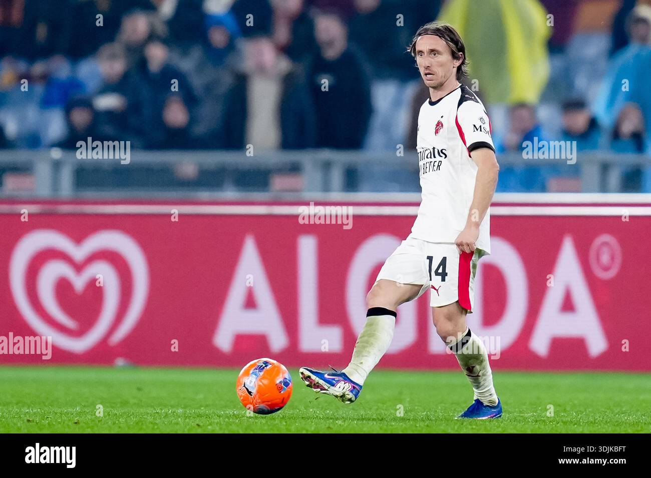 Luka Modric of AC Milan in action during the Serie A Enilive match ...